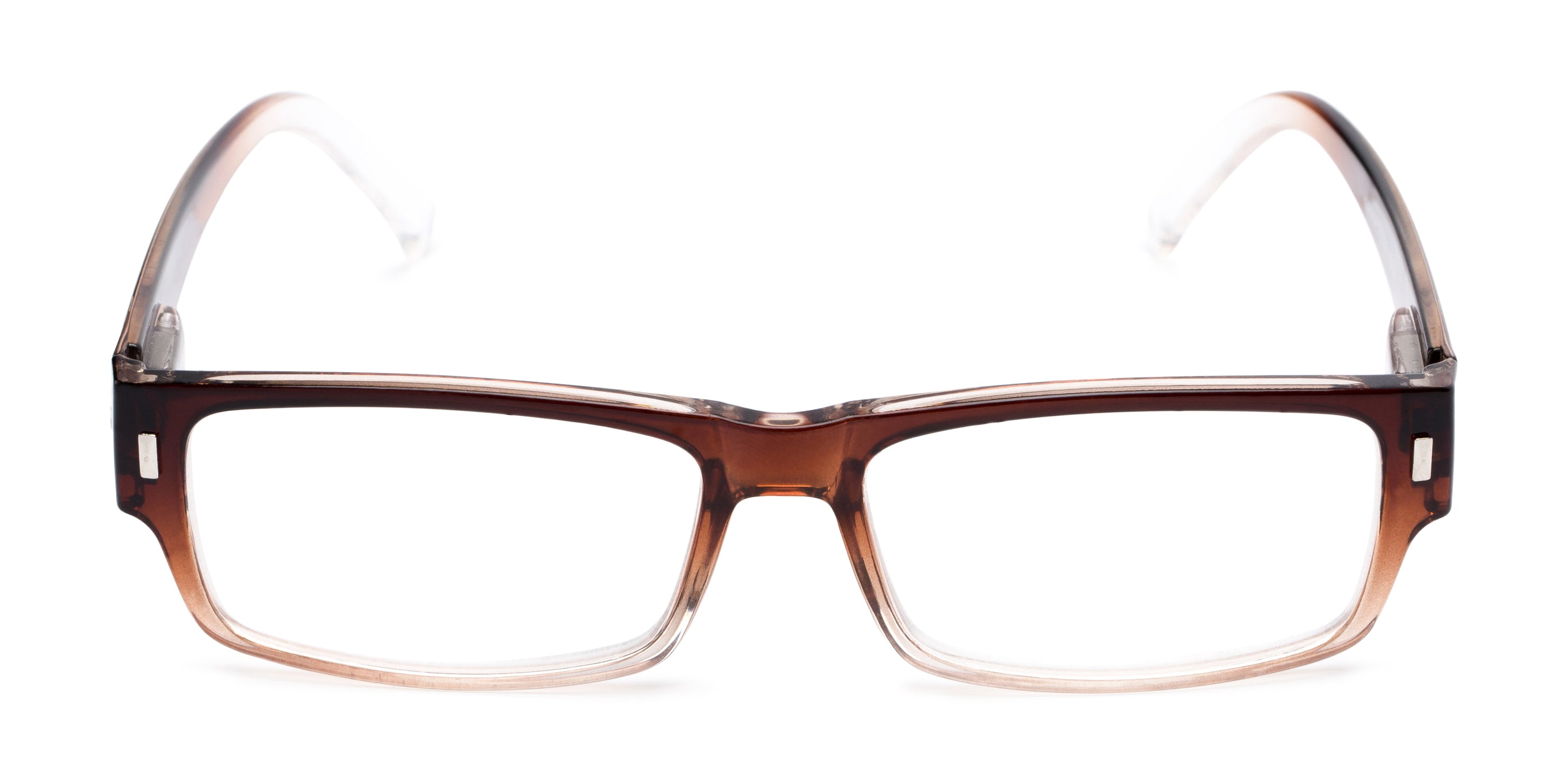 The Althorpe - Reading Glasses - Fully Magnified - Brown/Clear Fade ...