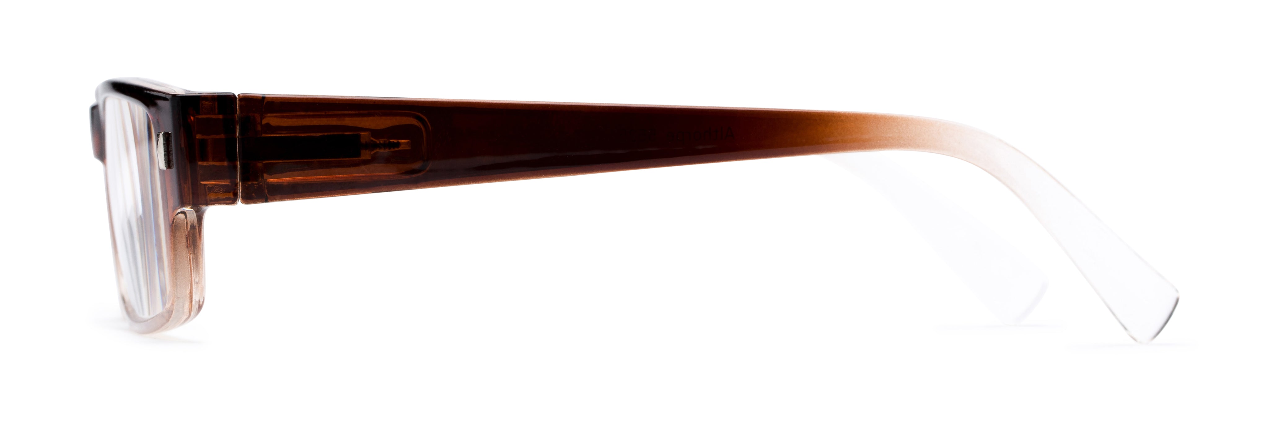 The Althorpe - Reading Glasses - Fully Magnified - Brown/Clear Fade ...