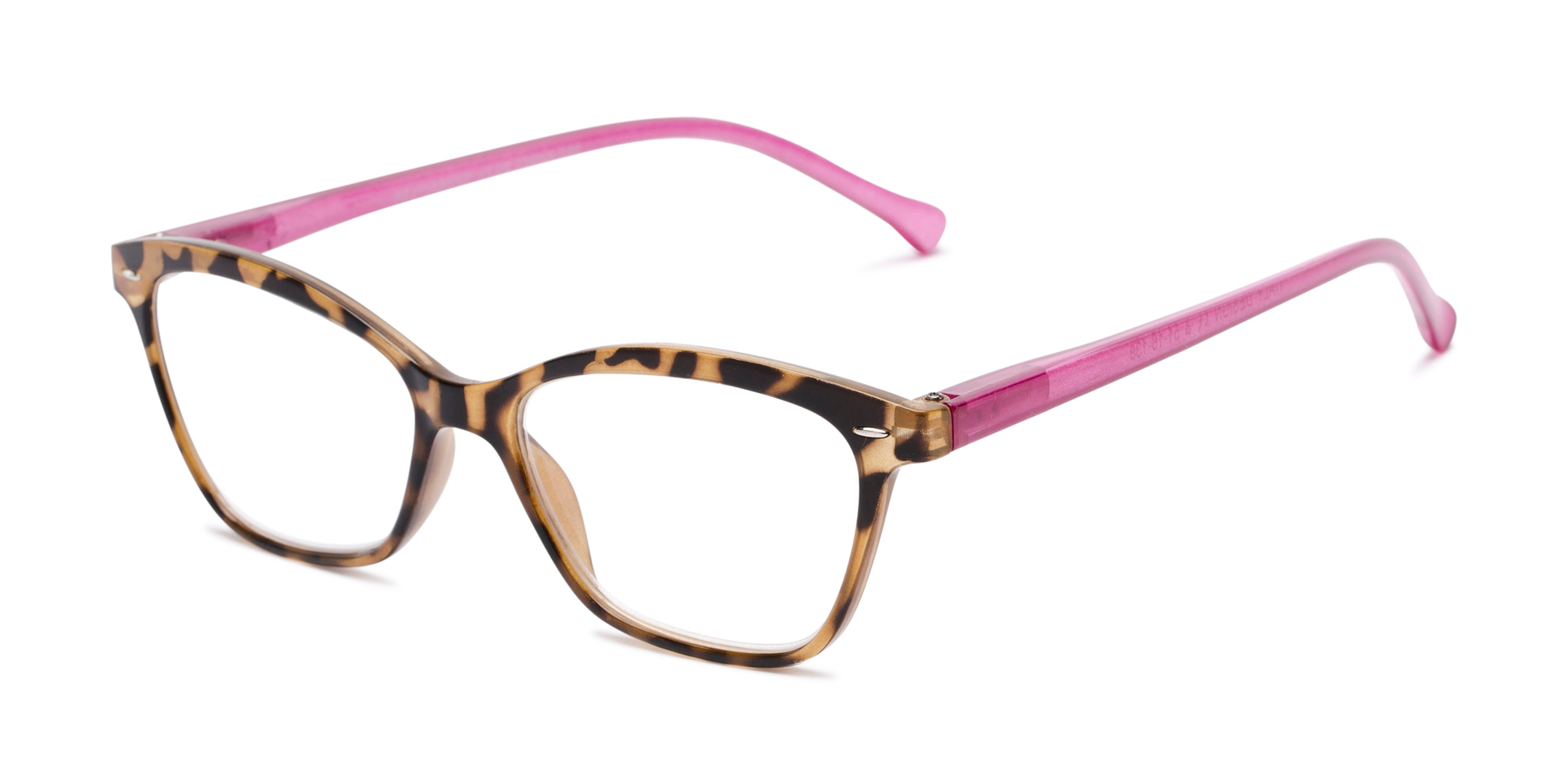 The Blush - Reading Glasses - Fully Magnified - Tortoise/Pink | Readers.com