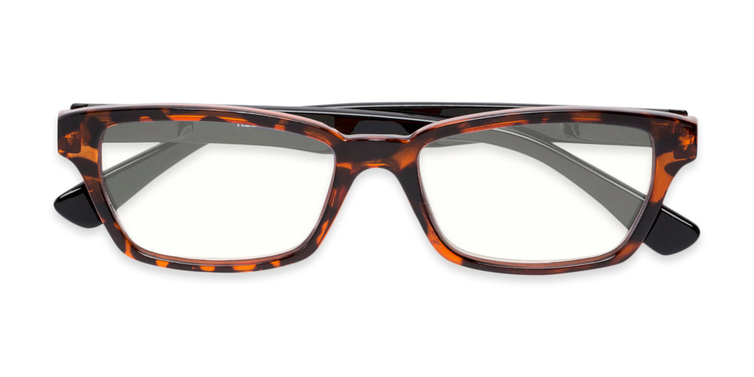 The Brody Blue Light Reader - Reading Glasses - Fully Magnified - Brown ...