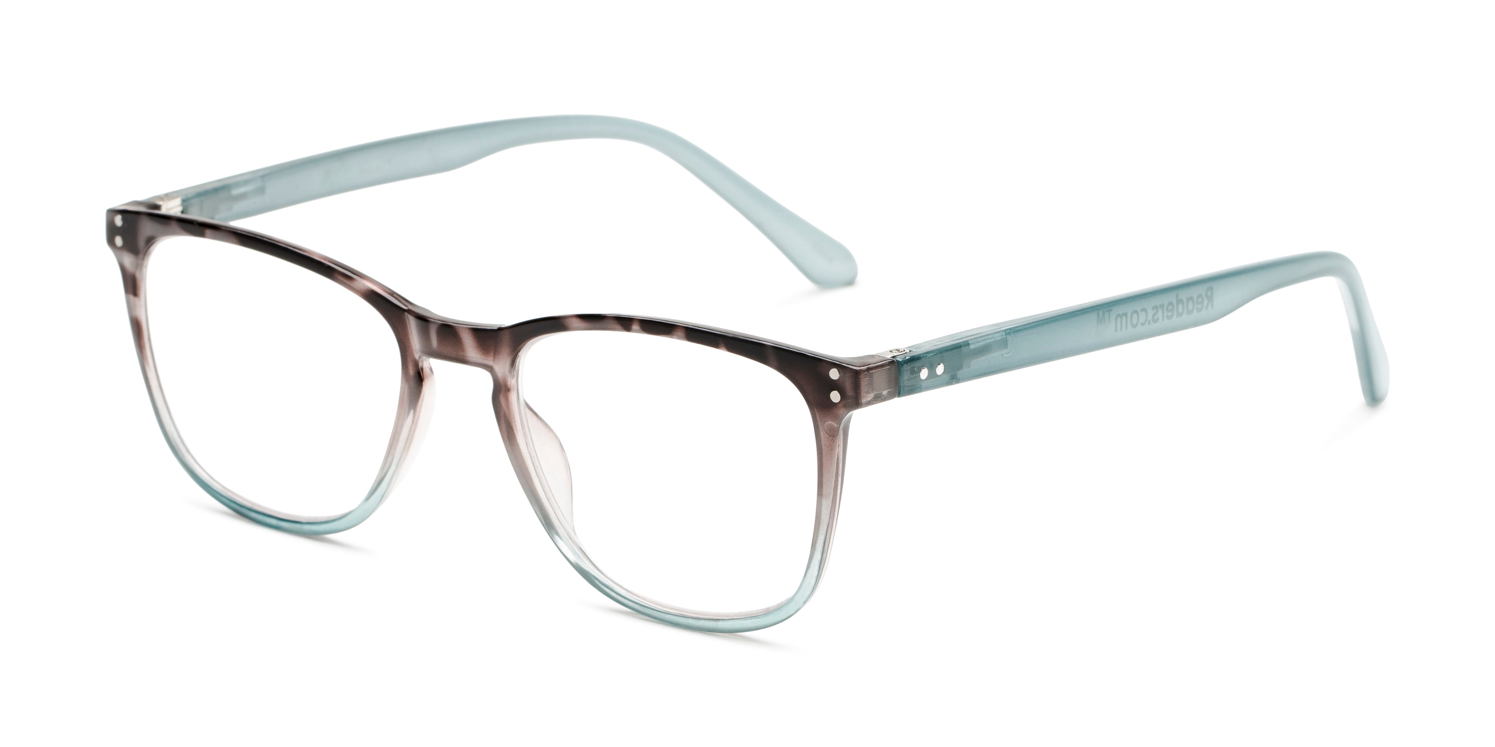 The Brandy - Reading Glasses - Fully Magnified - Blue/Tortoise ...