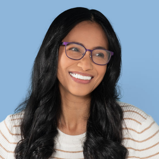 The Yara - Reading Glasses - Fully Magnified - Purple | Readers.com