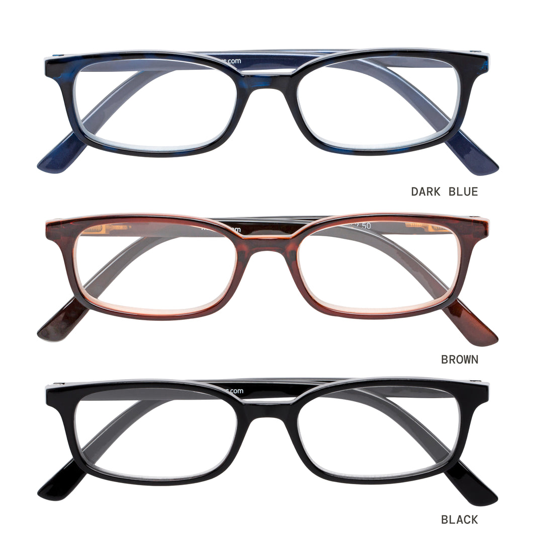 +2.50 Reading Glasses Multipack – Choose Your Color & Style | Readers.com